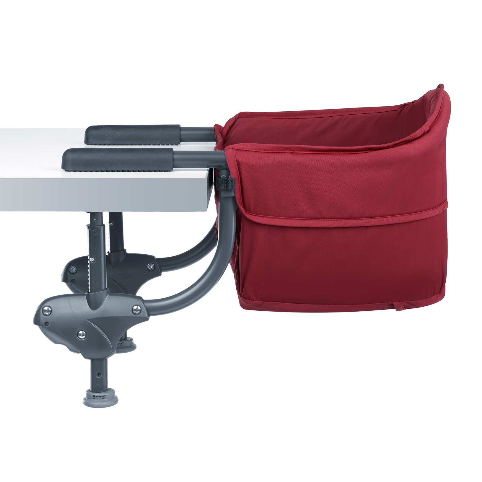 Caddy Portable Hook-On High Chair - Red | Chicco