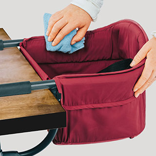 Caddy Portable Hook-On High Chair - Red | Chicco