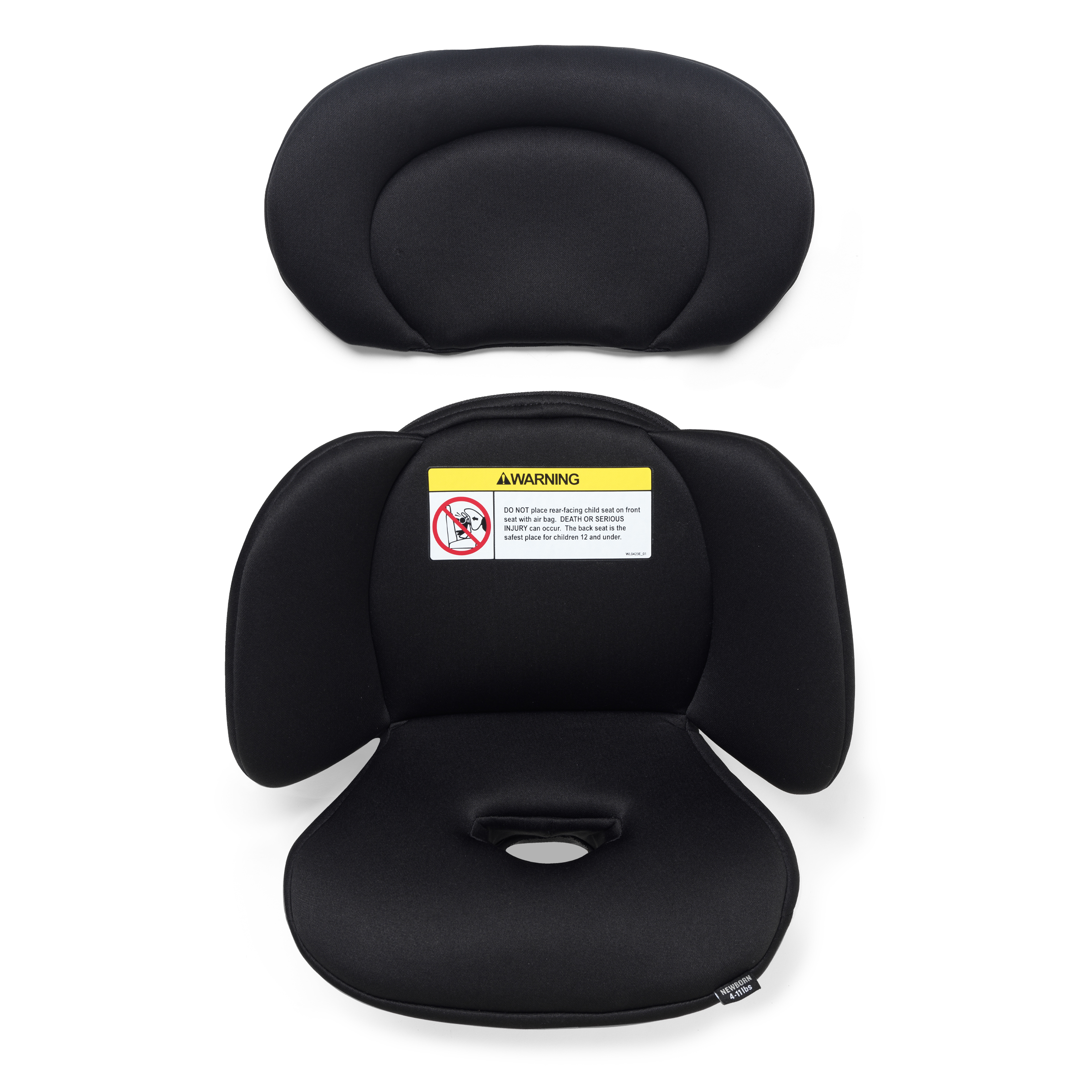 Fit360 Rotating Convertible Car Seat Head & Body Insert - Black