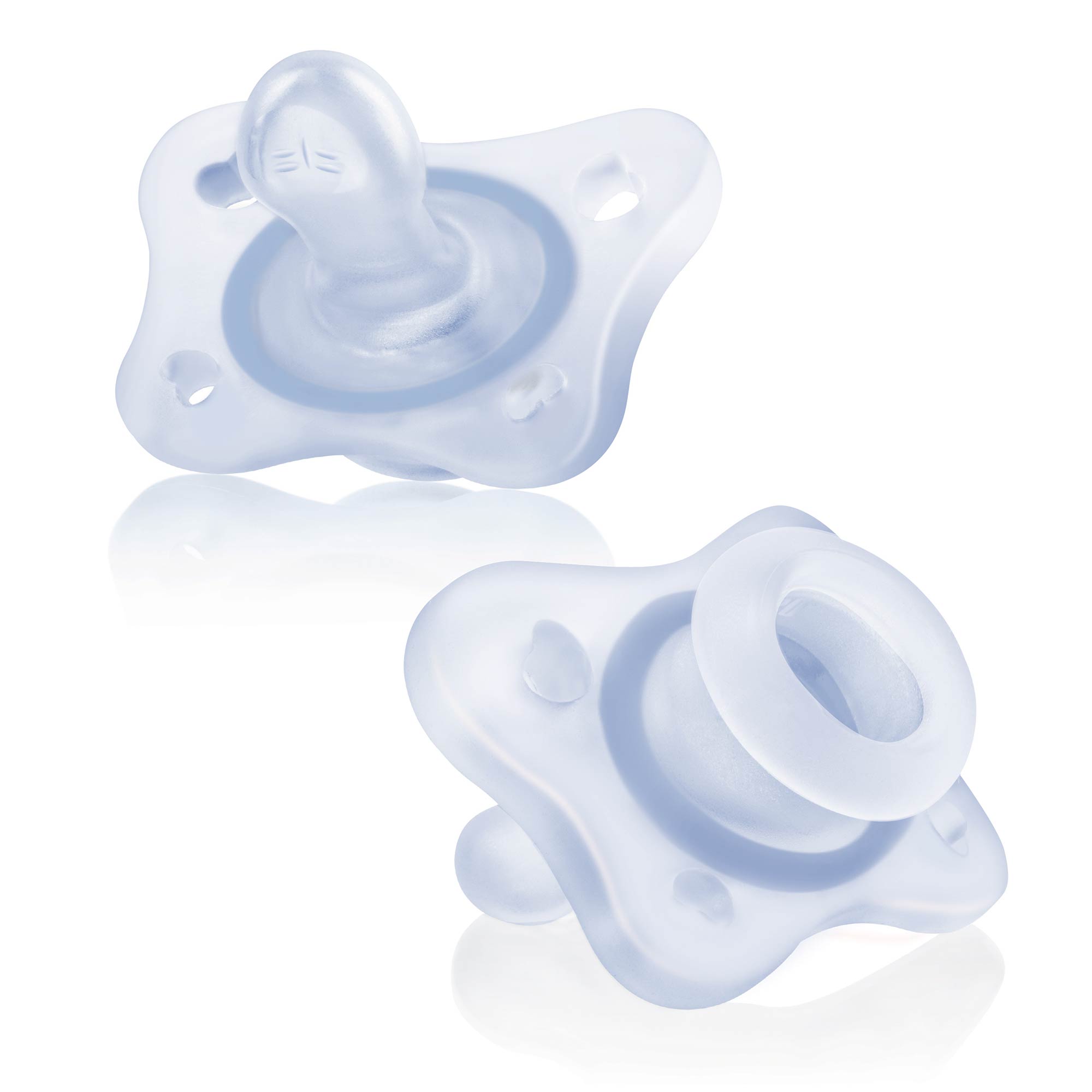 PhysioForma Mini Orthodontic Silicone Pacifier 0-2m (2pc) - Blue | Chicco