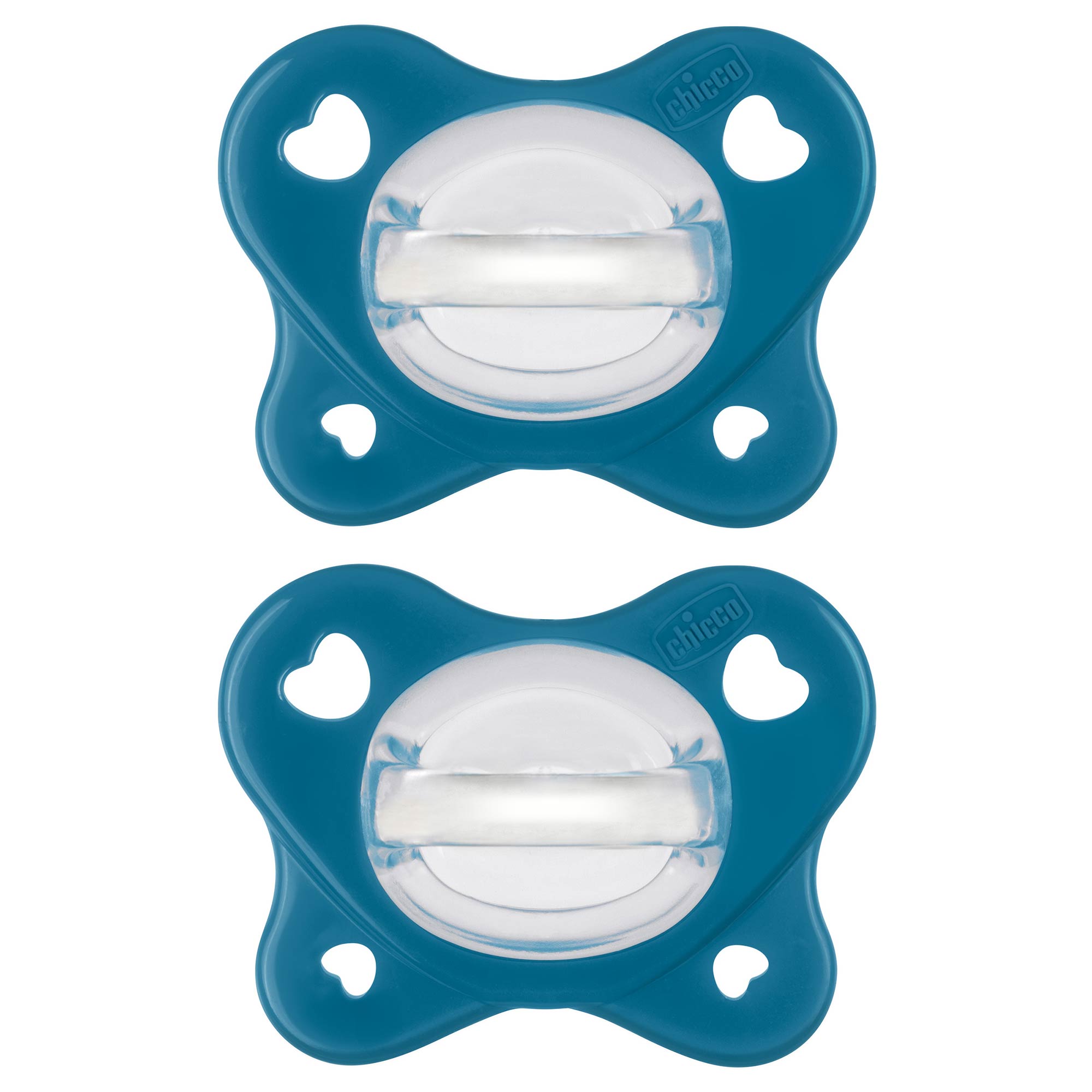 PhysioForma Dual Soft Silicone Pacifier 16-24m (2pc) - Sapphire | Chicco
