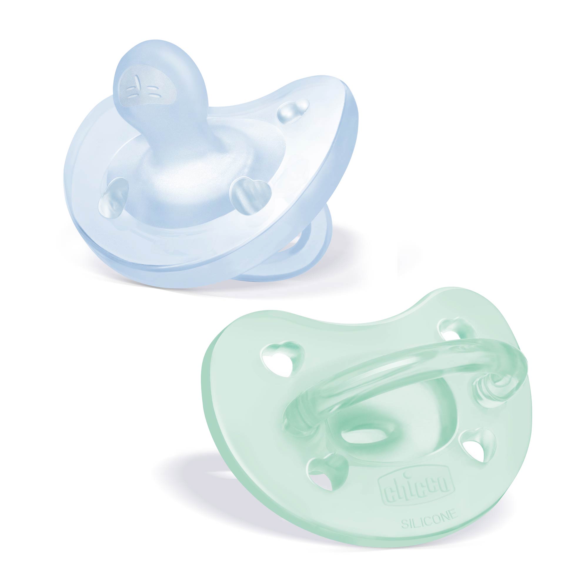 PhysioForma Orthodontic Silicone Pacifier - Light Blue/Green 0-6m (2pc ...