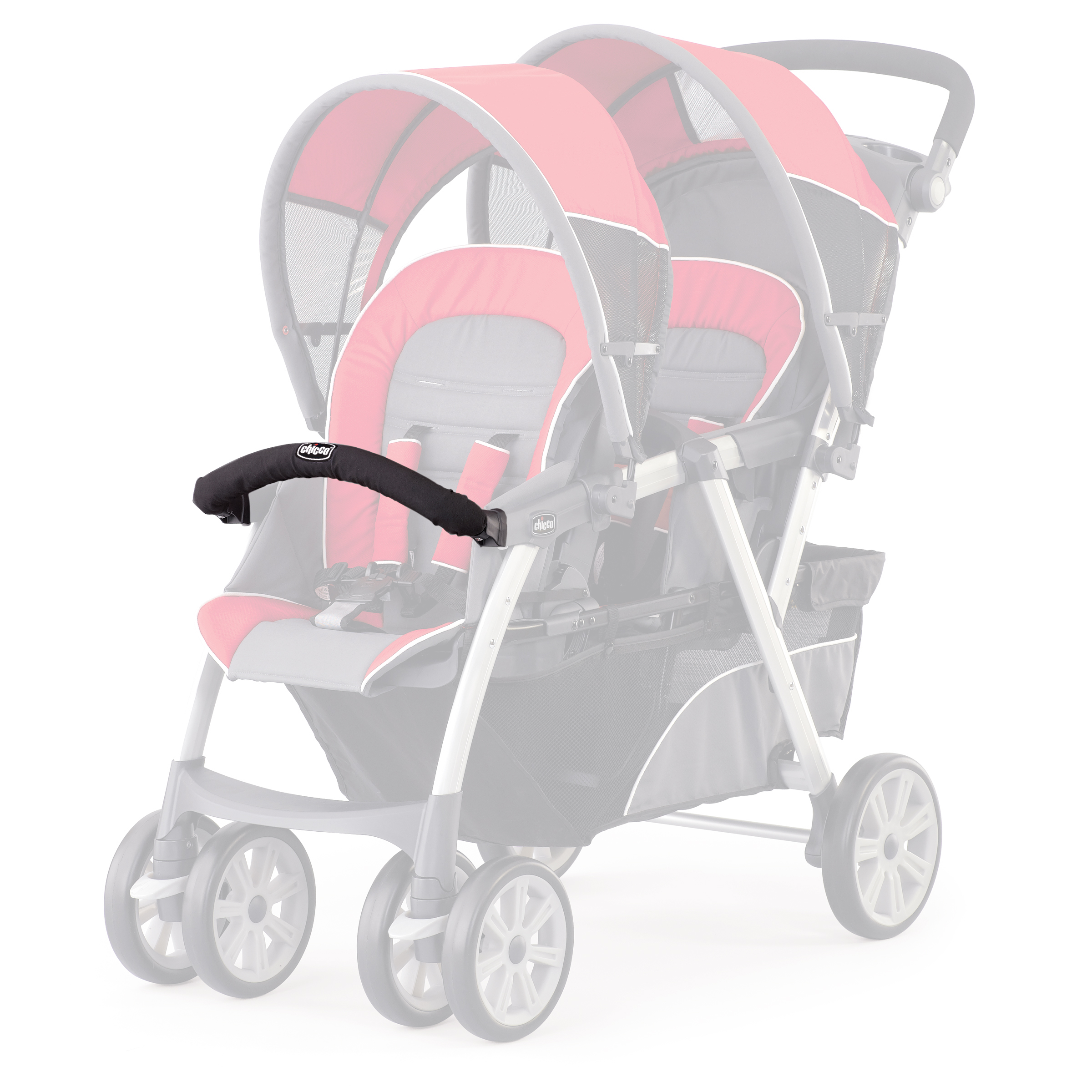 chicco double stroller red