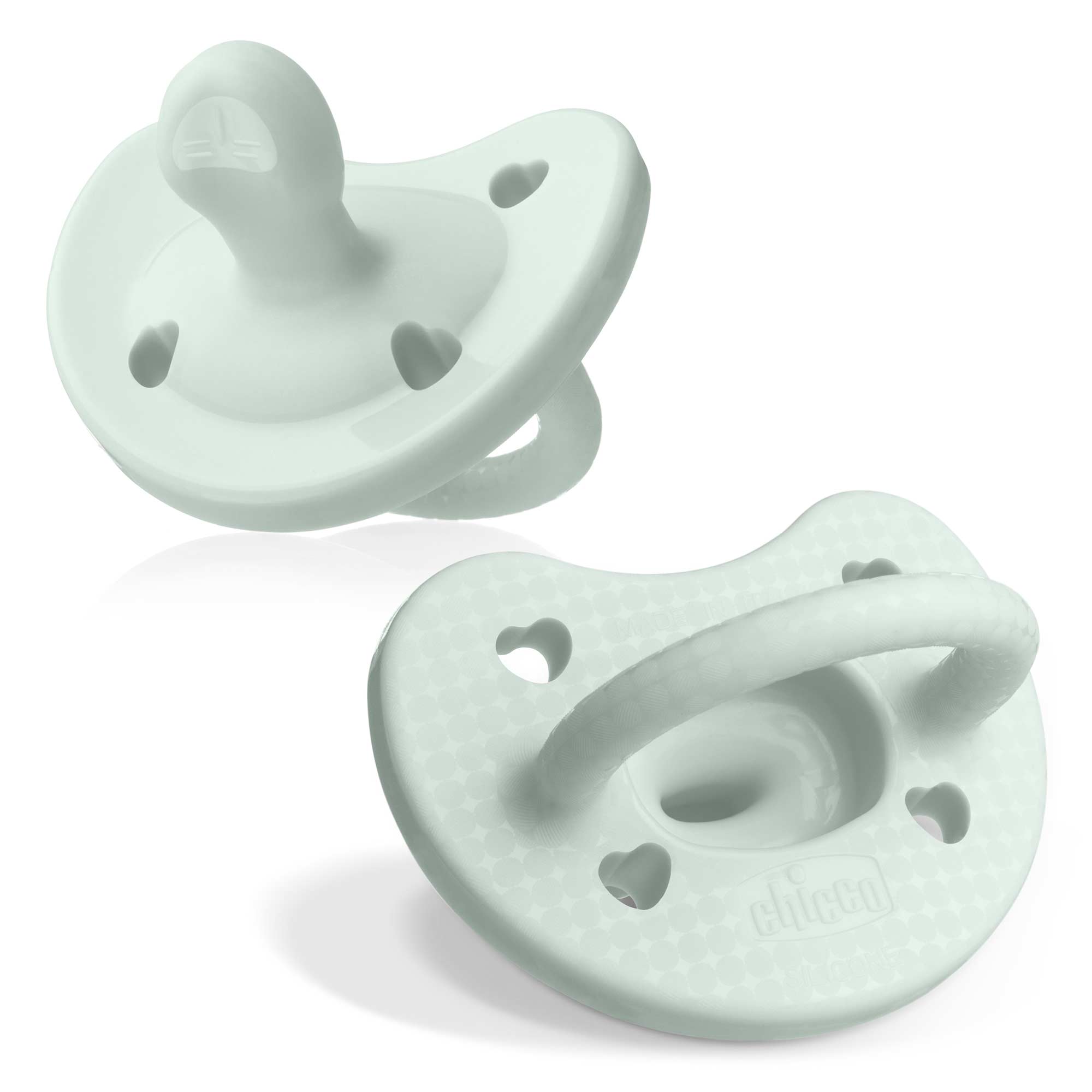 PhysioForma Luxe Orthodontic Silicone Pacifier – Mint 0-6m (2pc) | Chicco